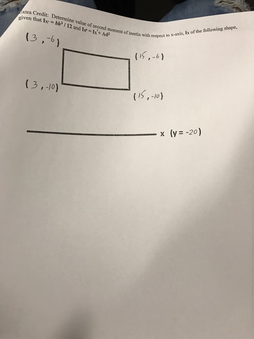 Solved Determine value of second moment of inertia with | Chegg.com Solved Determine value of second moment of inertia with | Chegg.com
