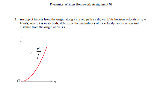 Solved An object travels from the origin along a curved path | Chegg.com