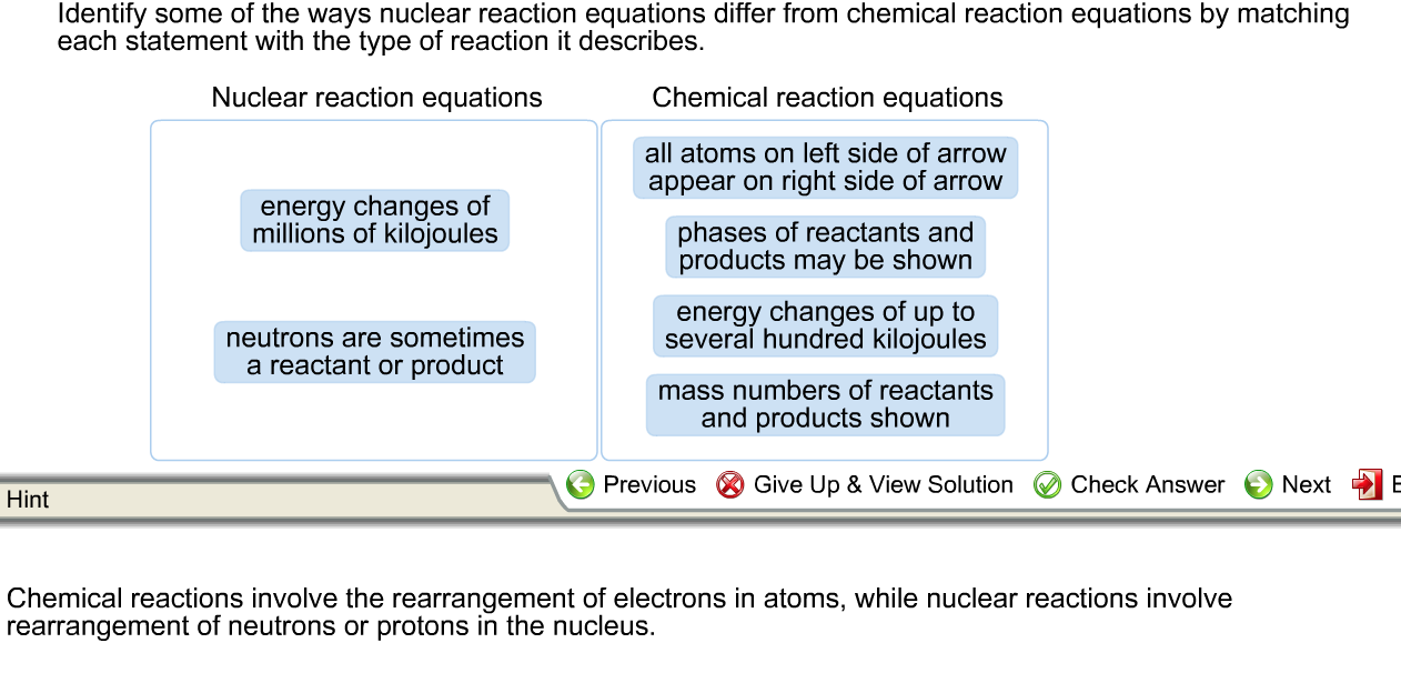 Solved Identify some of the ways nuclear reaction equations | Chegg.com
