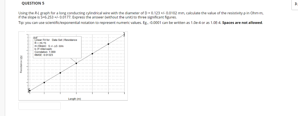 Solved QUESTION 5 3 Using the R-L graph for a long | Chegg.com