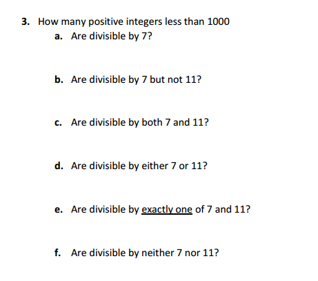 Solved How many positive integers less than 1000 Are | Chegg.com