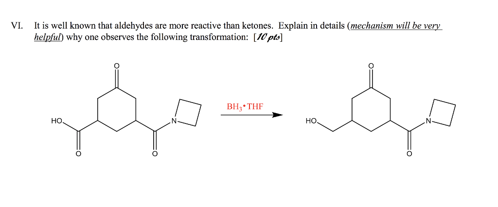 Solved It is well known that aldehydes are more reactive | Chegg.com