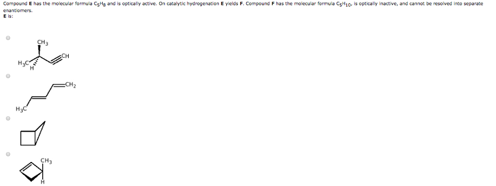 Solved optically the molecular formula molecular is | Chegg.com Solved optically the molecular formula molecular is | Chegg.com
