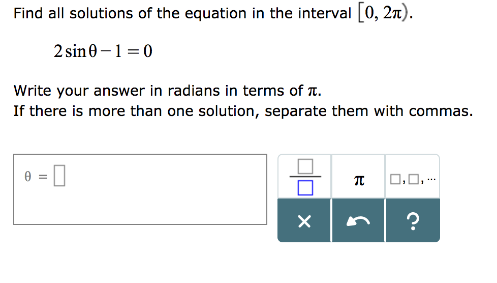 Solved Find all solutions of the equation in the interval | Chegg.com