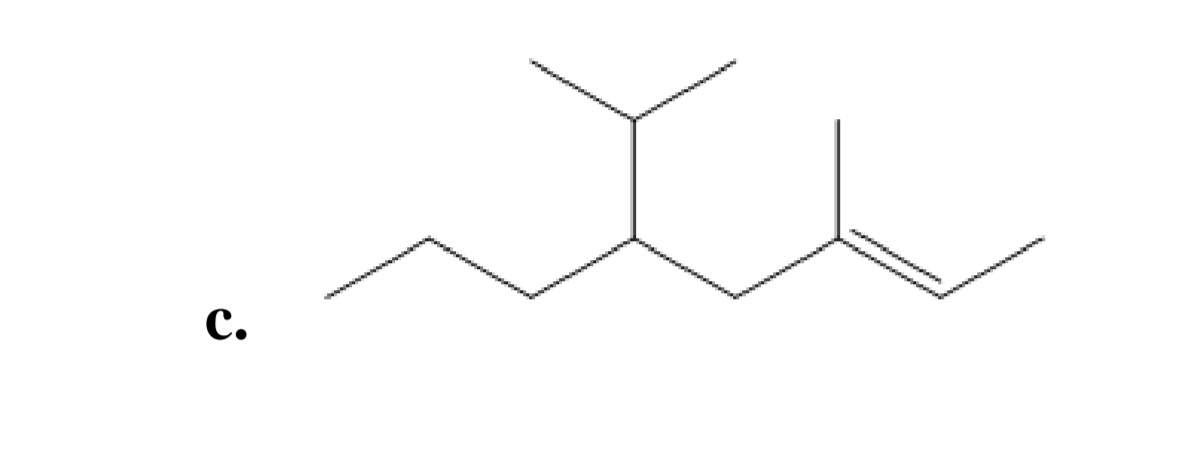 Solved 1. Name the organic compound 2. Draw the line | Chegg.com