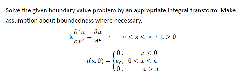 Solved Solve the given boundary value problem by an | Chegg.com