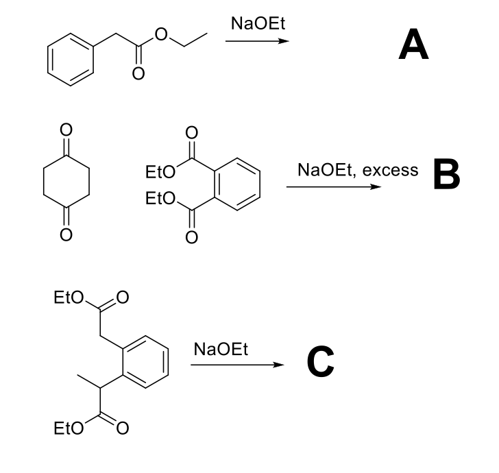 Solved NaOEt Eto EtO NaOEt, excess B NaOEt | Chegg.com