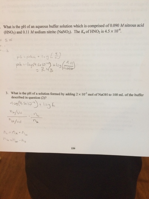 Solved What is the pH solution formed by adding 2x10-3 mol | Chegg.com