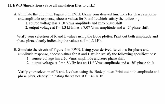 Solved Use Multisim for the simulations, if you can provide | Chegg.com