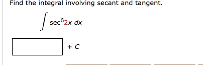 Solved Find the integral. Find the integral involving secant | Chegg.com
