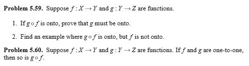 Solved Suppose f: X rightarrow Y and g: Y rightarrow Z are | Chegg.com