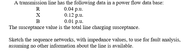 Solved A transmission line has the following data in a power | Chegg.com