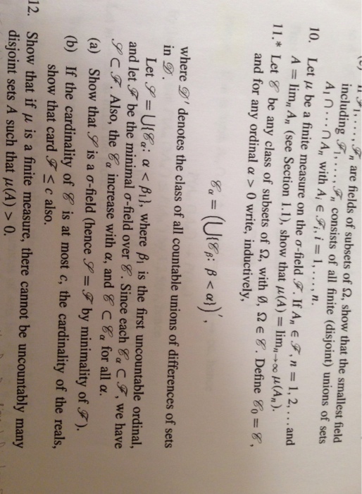 Let A1, , An be arbitrary subsets of a set Ohm. | Chegg.com