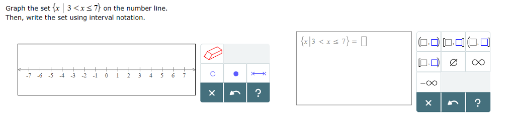 Solved Graph the set {x | 3