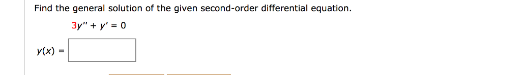 Solved Find the general solution of the given second-order | Chegg.com