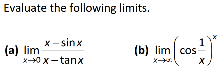 Solved Evaluate the following limits. lim _x rightarrow 0 x | Chegg.com