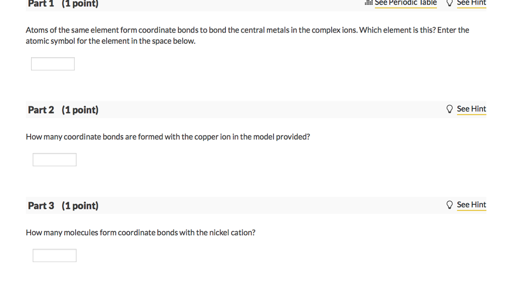 Solved These particulate models represent two coordination | Chegg.com