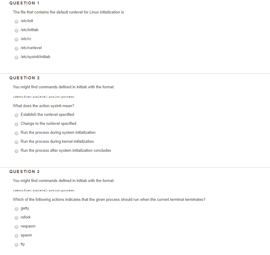 Solved QUESTION 1 The file that contains the default | Chegg.com
