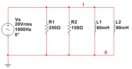 Solved 1. Consider the parallel inductive reactive circuit | Chegg.com