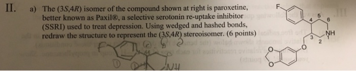 Solved The (3S, 4R) isomer of the compound shown at right is | Chegg.com