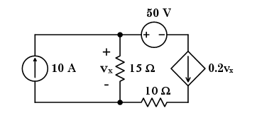 Solved Given: There is a voltage-controlled dependent | Chegg.com