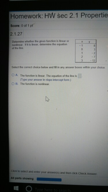 Solved Homework: HW sec 2.1 Propertie Score: 0 of 1 pt | Chegg.com