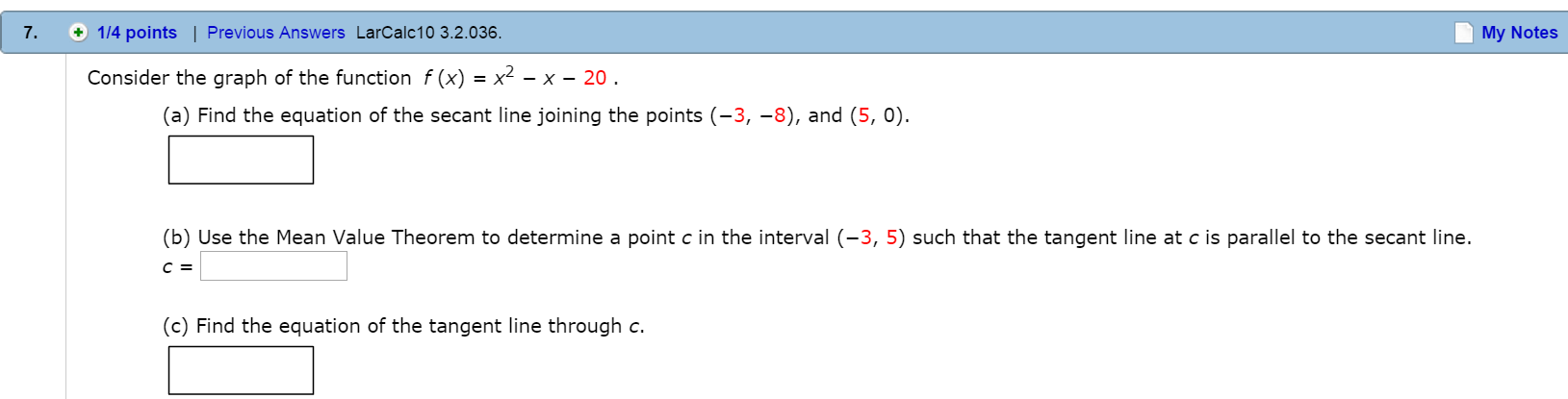Solved Consider the graph of the function f (x) = x^2 - x - | Chegg.com
