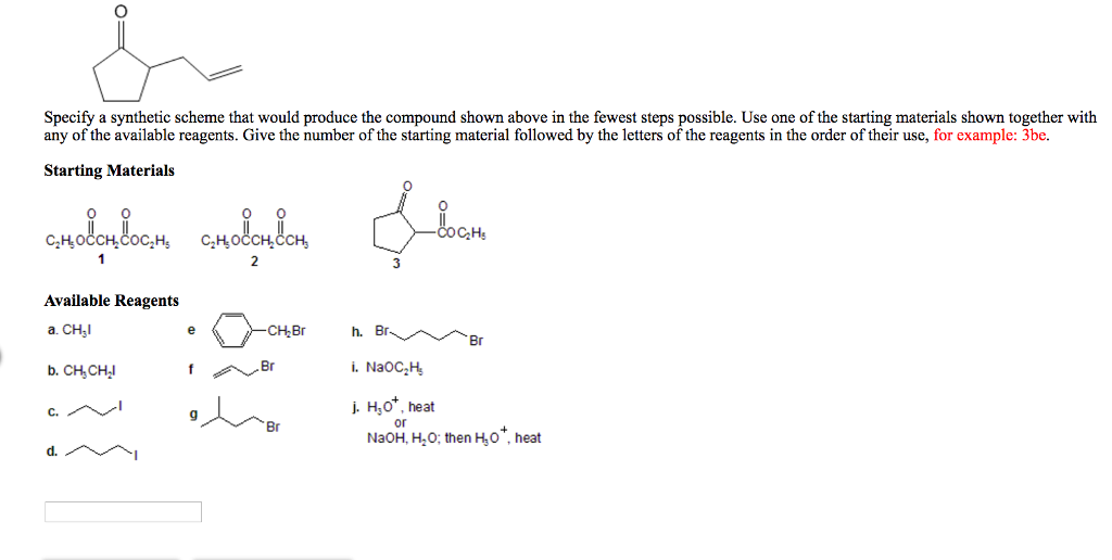 Solved OH Specify a synthetic scheme that would produce the | Chegg.com