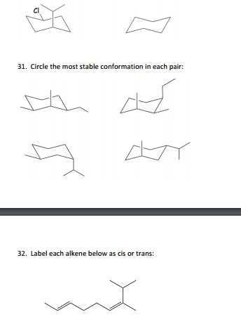 Solved 29. Draw the following cyclohexane rings as chair | Chegg.com
