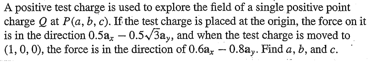 Solved A positive test charge is used to explore the field | Chegg.com