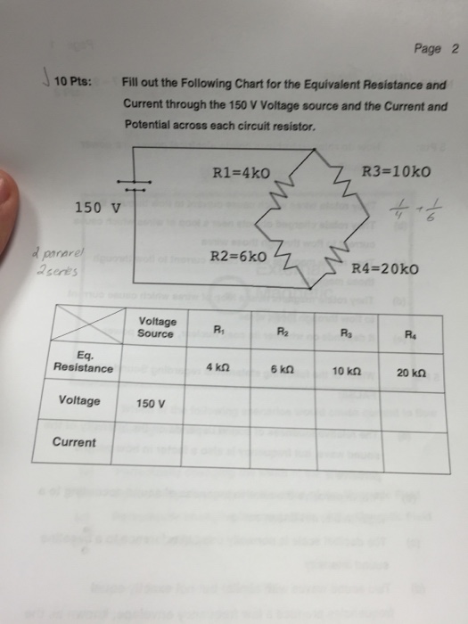 Solved Fill out the Following Chart for the Equivalent | Chegg.com