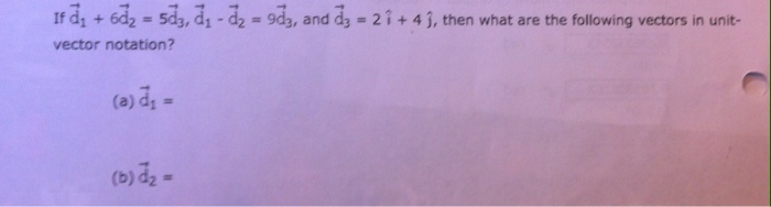 Solved If over right arrow d1 + 6 over right arrow d2 = 5 | Chegg.com