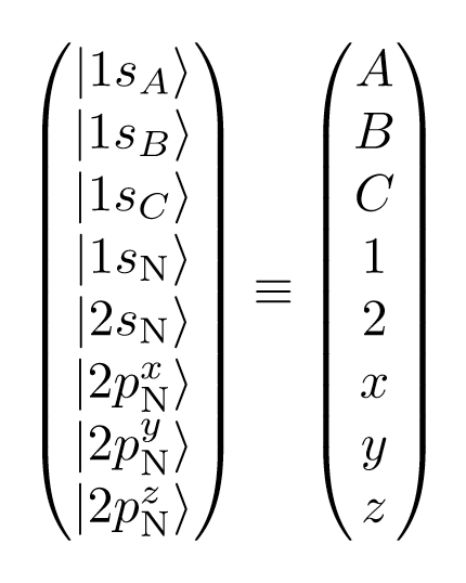 Symmetry Adapted Linear Combinations Of Atomic