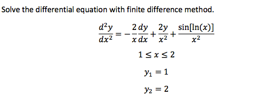 Solved Solve the differential equation with finite | Chegg.com