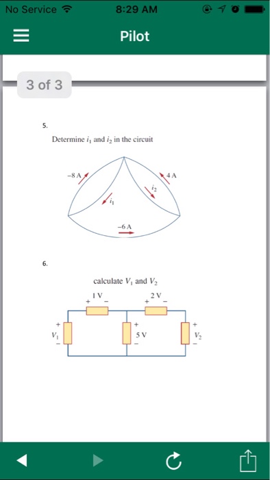 Solved Determine i_1, and i_2 in the circuit | Chegg.com