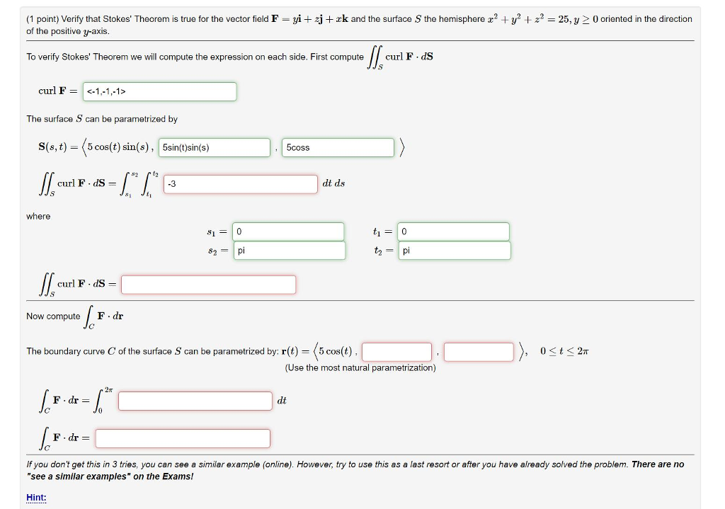 Solved Verify that Stokes Theorem is true for the vector | Chegg.com
