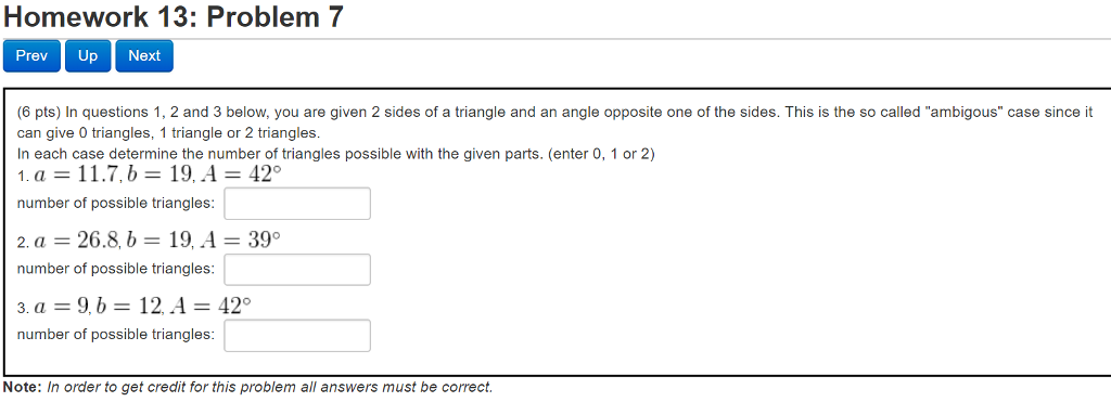 Solved Homework 13: Problem 7 Prev Up Next (6 pts) In | Chegg.com