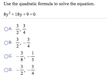 Solved Write in logarithmic form. Use the quadratic formula | Chegg.com