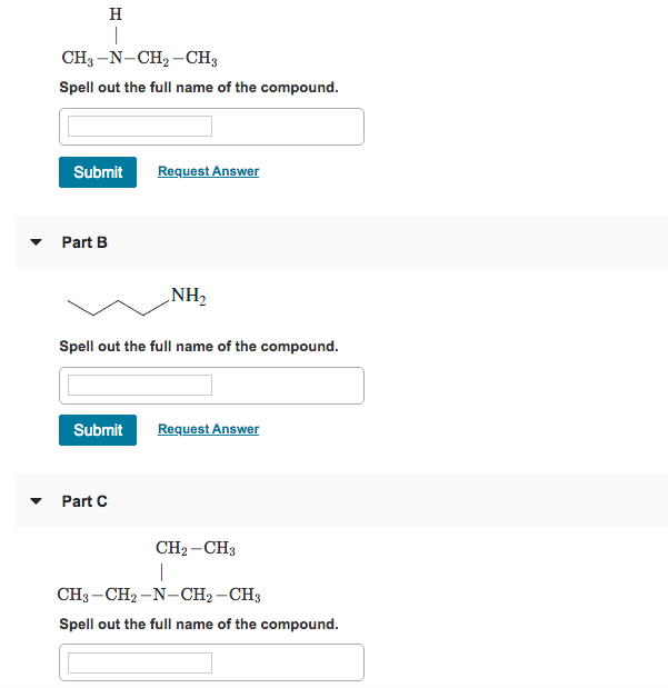 Solved CH3-N-CH2-CH Spell out the full name of the compound | Chegg.com