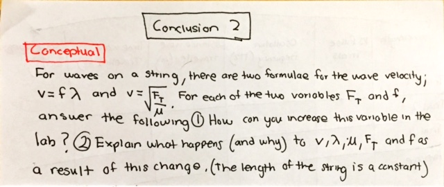 Solved For waves on string, there are two formulae for the | Chegg.com