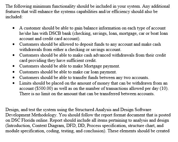 Solved Analyze and design a software system to control an | Chegg.com