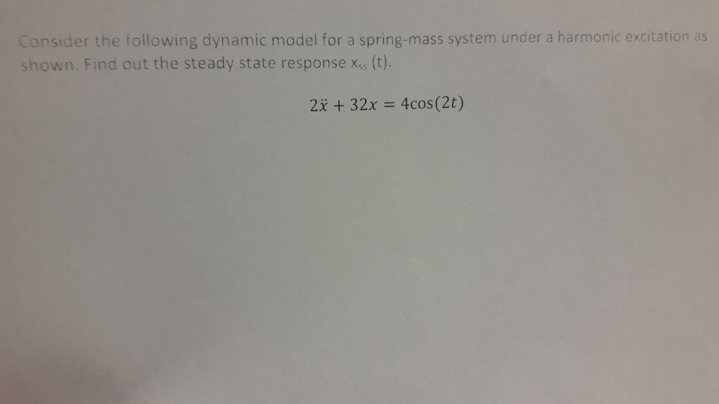 Solved Consider the following dynamic model for a | Chegg.com
