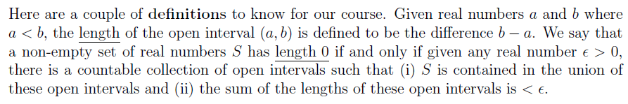 Solved Show that every countably infinite set has length 0. | Chegg.com