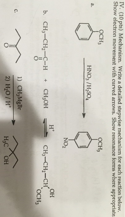 Solved Mechanism. Write a detailed stepwise mechanism for | Chegg.com