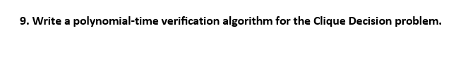 Solved Write a polynomial-time verification algorithm for | Chegg.com