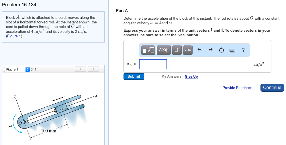 Solved Block A, which is attached to a cord, moves along the | Chegg.com