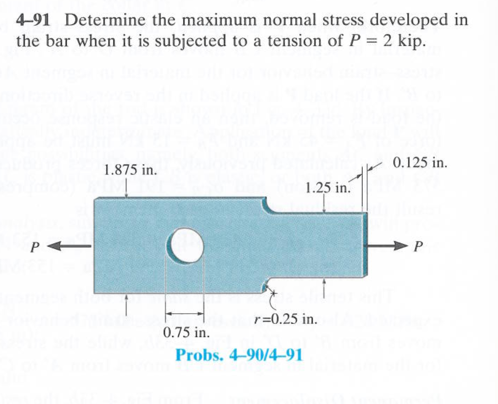 Solved Determine the maximum normal stress developed in the | Chegg.com