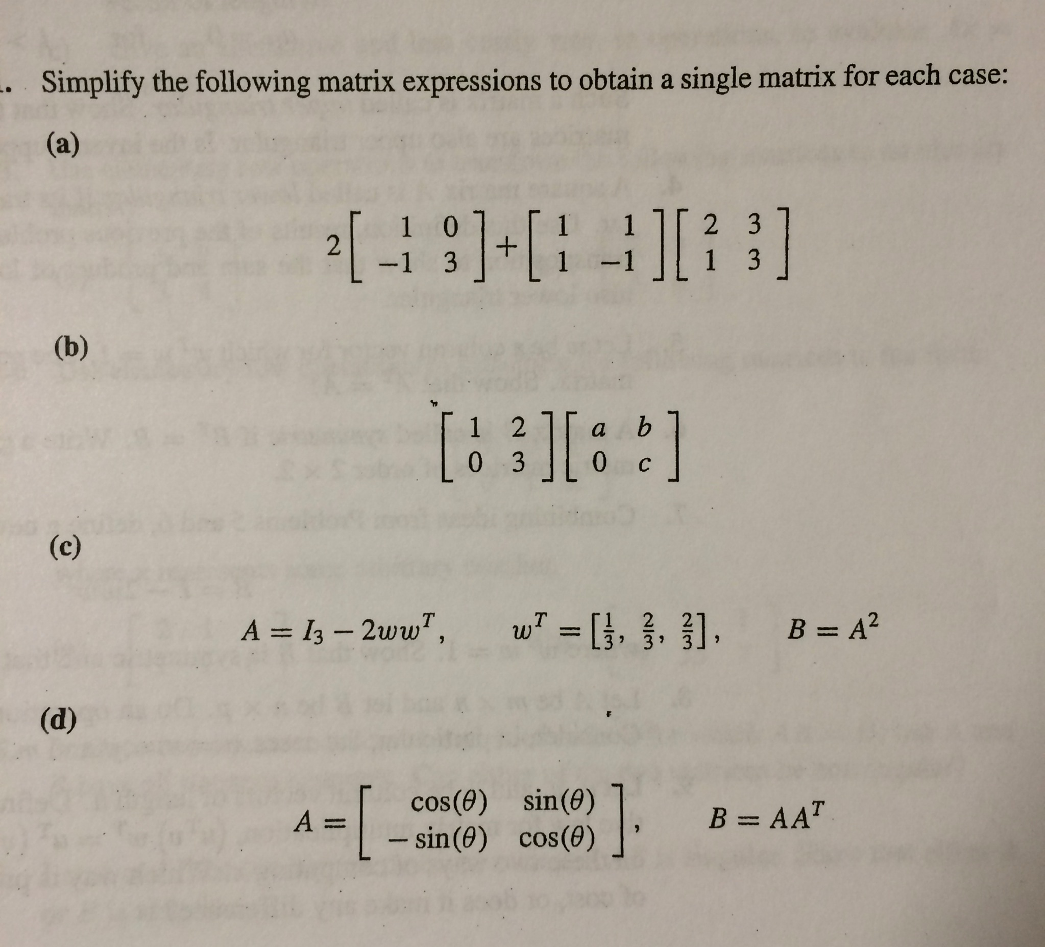 Solved SOLUTION OF SYSTEMS OF LINEAR EQUATIONS Simplify the | Chegg.com