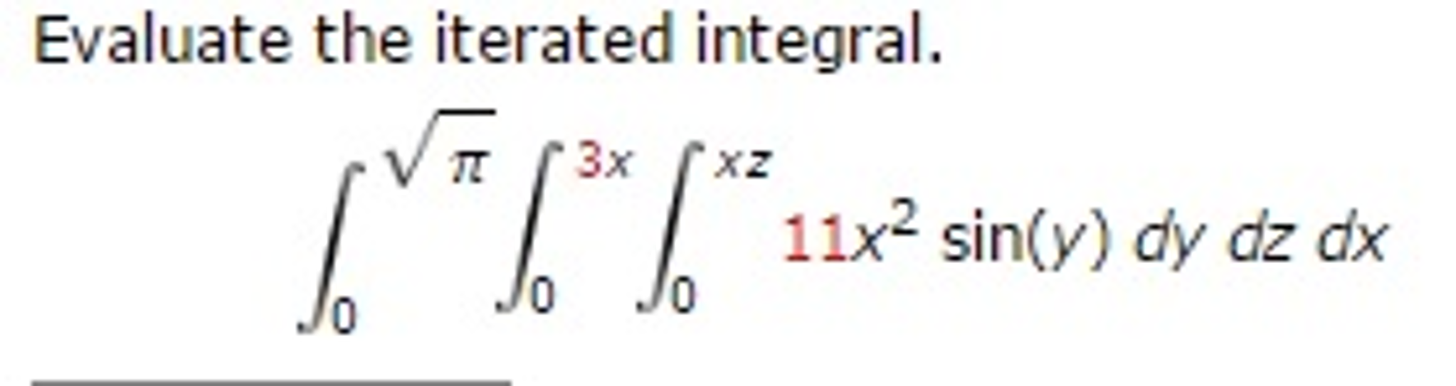 Solved Evaluate the iterated integral. integral^Squareroot | Chegg.com
