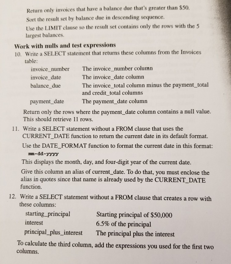 Solved Enter and run your own SELECT statements In these | Chegg.com